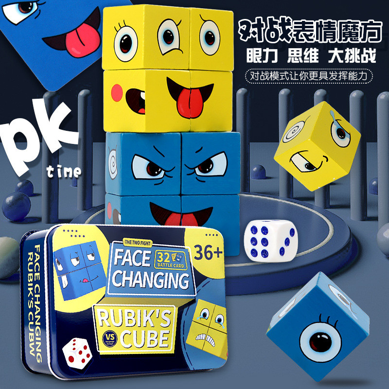Changing facial expressions to imitate board game desktop fun ...