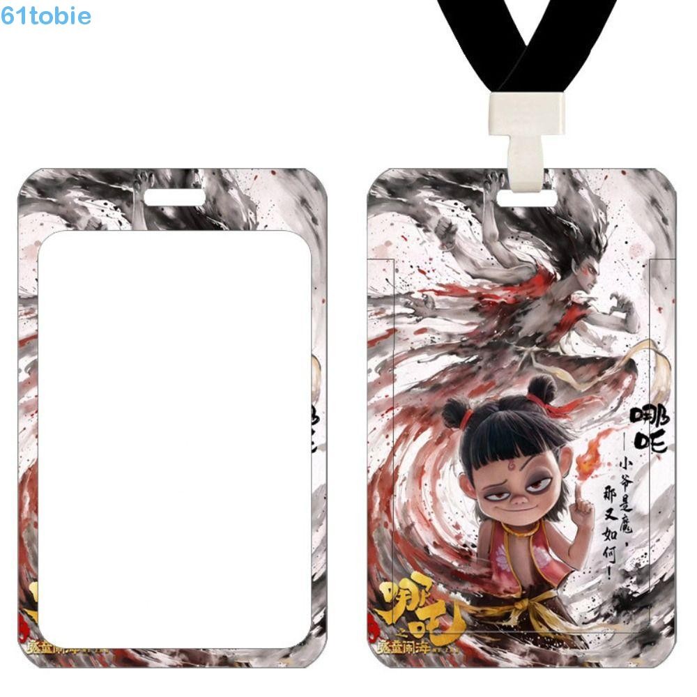 TOBIE Nazha2 Card Protector, Cartoon Hang Lanyard Bus Card Holder, Cute ...