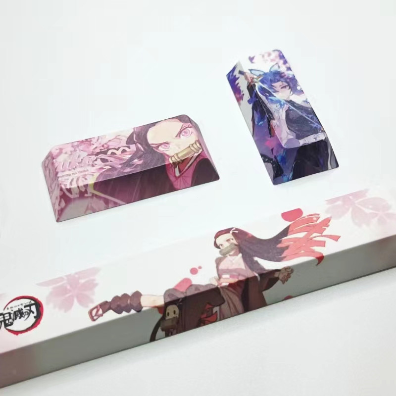 Keycap PBT Sublimation Demon Slayer Theme Mechanical Keyboard Anime ...