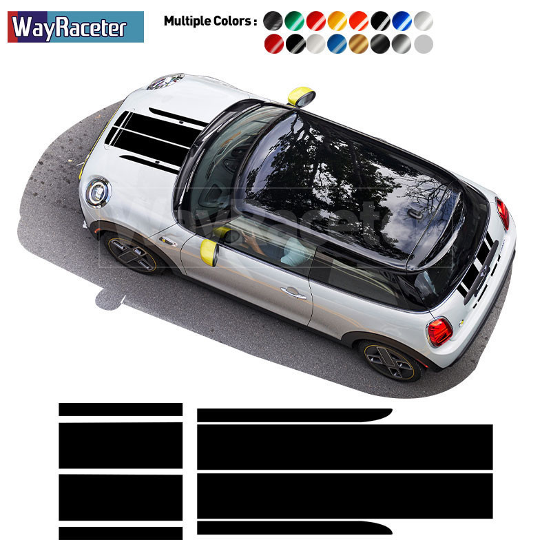 Car Hood Bonnet Stripes Sticker Engine Cover Trunk Tail Body Vinyl ...