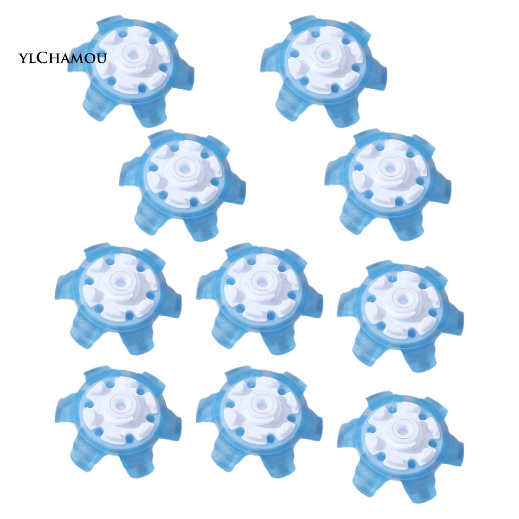 ylChamou 10Pcs Golf Shoe Spikes Fast Release Ultra Thin Replacement ...