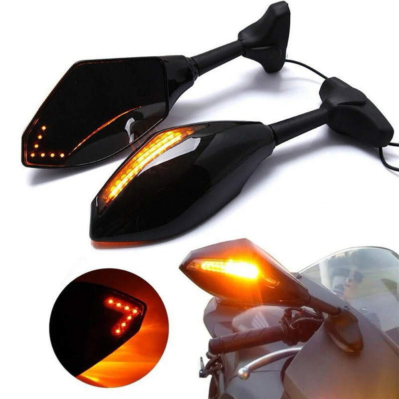 Rearview Mirror Fairing Plus Turn Signal Lights CBR1000 Model Universal ...