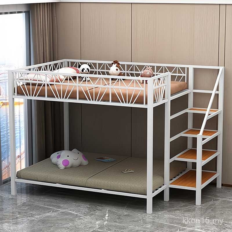 Wrought Iron Loft Bed Apartment Small Apartment Bunk Bed Frame Double ...