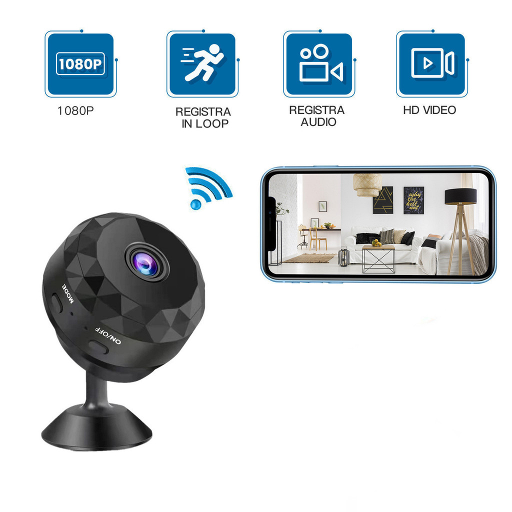 2025 New A9Pro HD Wifi Camera 1080P Smart Monitor Infrared Night Vision ...
