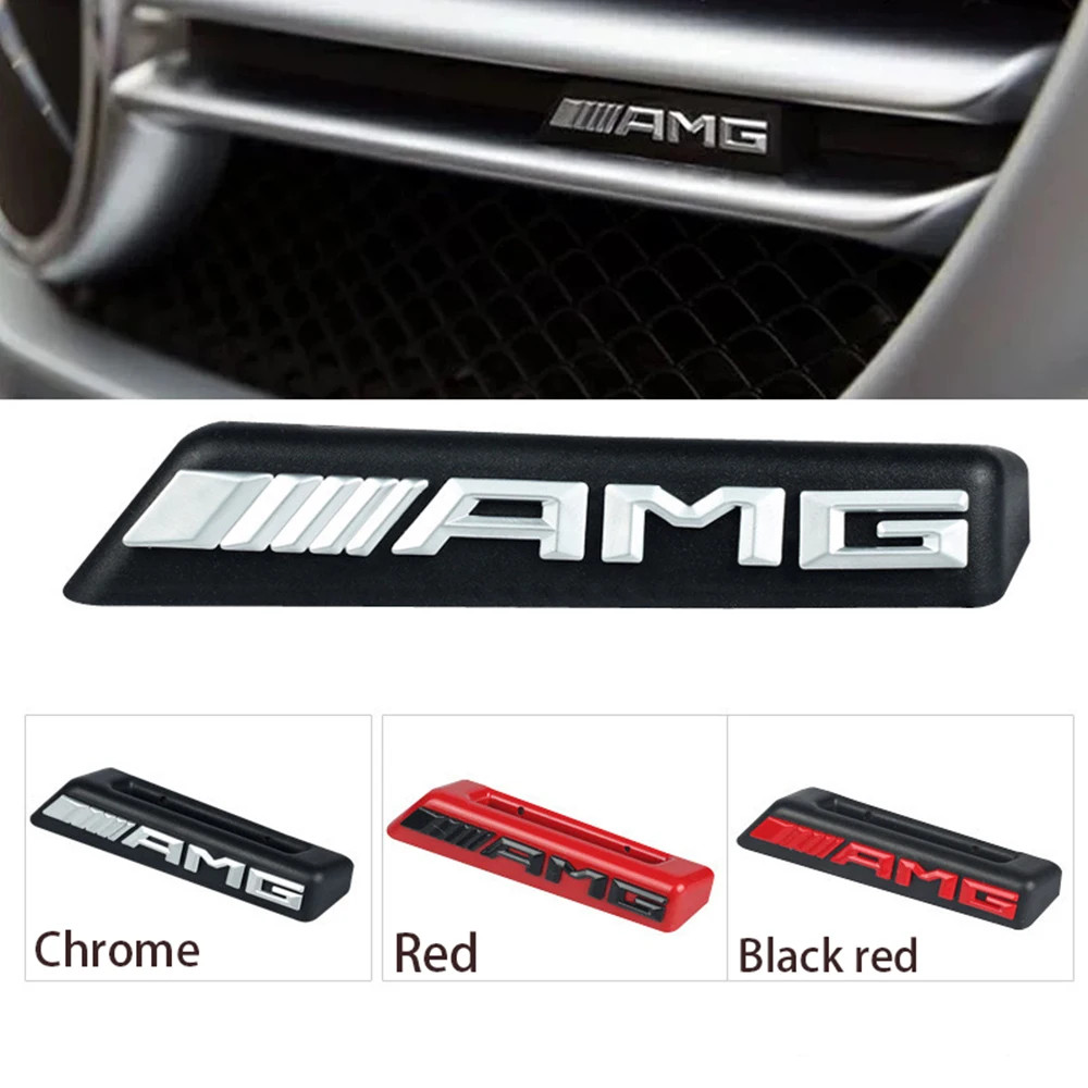 Car Front Grill AMG Badge Emblem Sticker for Mercedes Benz W212 W213 ...
