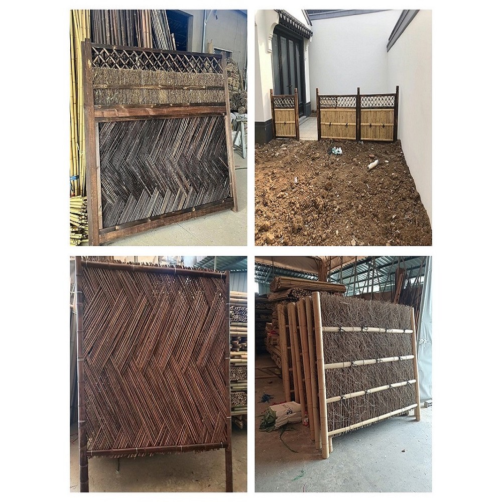 Pagar Buluh Gaya Jepun Penghadang Buluh Kepungan Buluh Halaman Luar ...