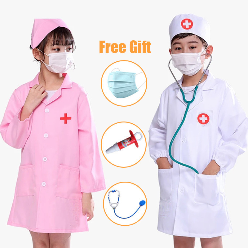Doctor Costume Kids Pretend Play Toys Doctor Stethoscope Toy Cosplay ...
