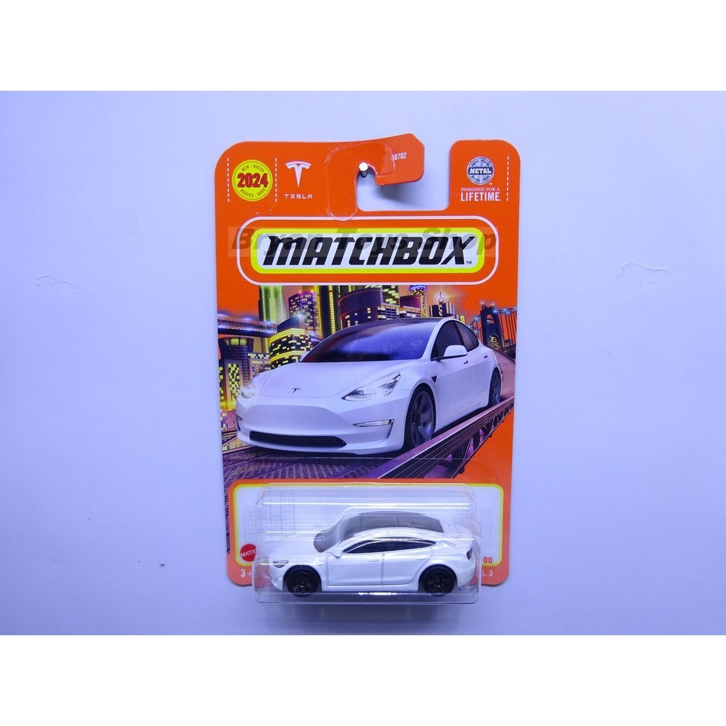 PUTIH Matchbox Tesla Model 3 White | Shopee Malaysia