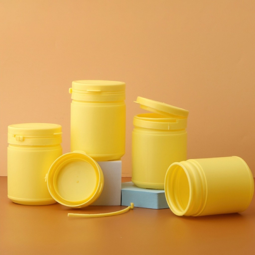 Set of 10 Plastic Jars with lids - Jars Bottles with locking lids and ...