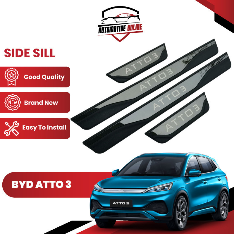 BYD Atto 3 Side Door Step Door Sill Plate Scuff Plate 2021 2022 2023 ...