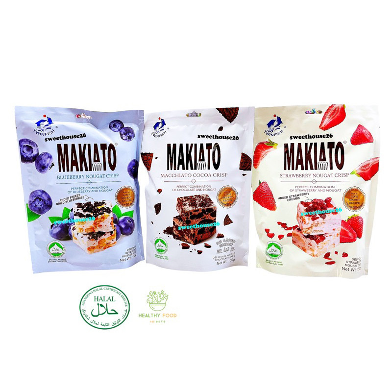 Twinfish Makiato/Tonado/Nutofee Cocoa Strawberry Blueberry Mango Nougat ...