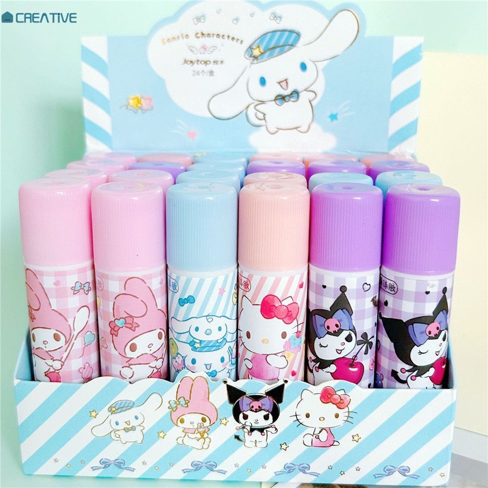 ⚡IN STOCK⚡ Sanrio Solid Adhesive Kawaii Kuromi Melody Hello Kitty Solid ...