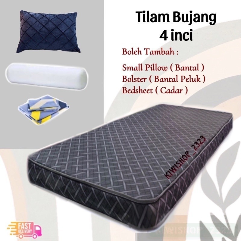 1Order=2 Units Maximum Tilam Bujang 4 Inci Foam Biasa / Single Mattress ...