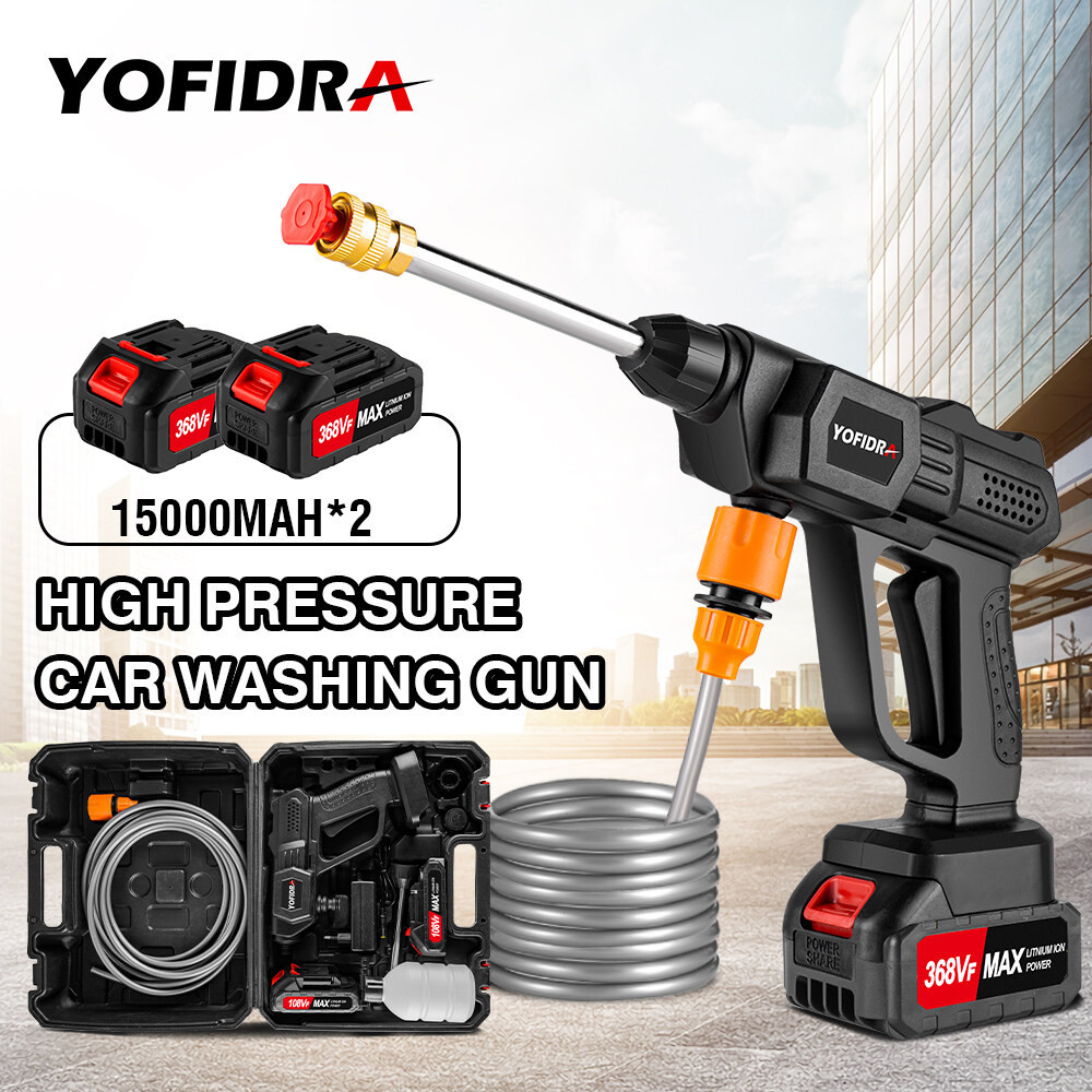 Yofidra with 2 Battery Water Jet 368VF Cordless Water Jet Set Portable ...