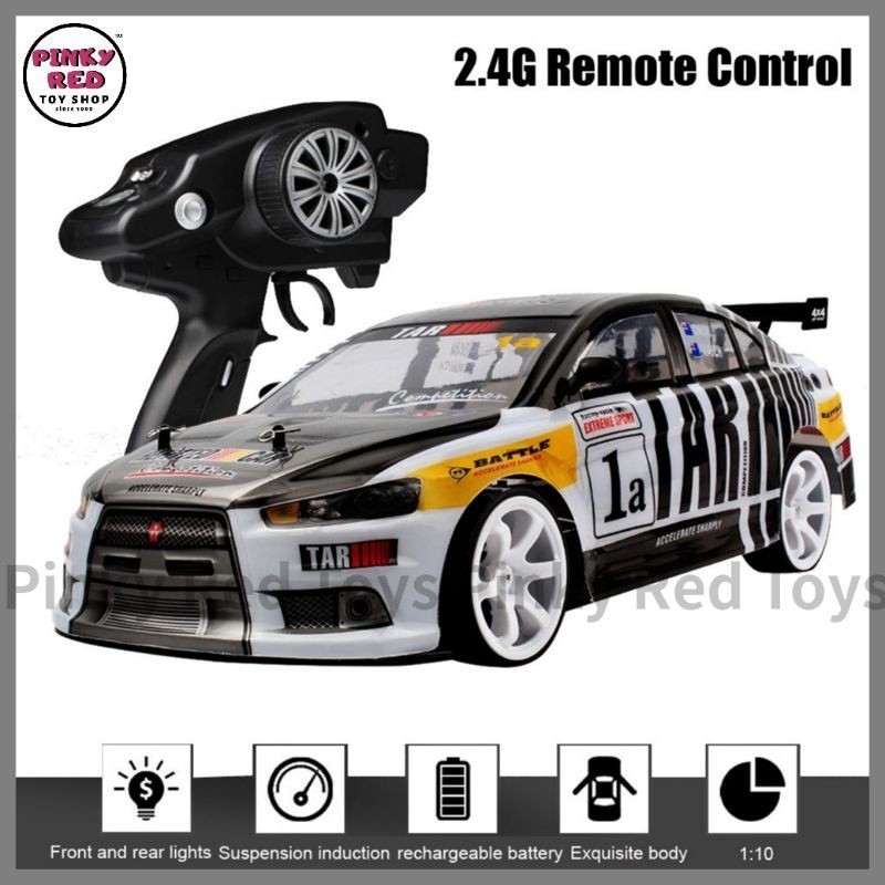 TURBO 4WD RC Car DRIFT 2.4g 9v scale 1.10 70km/h big saiz turbo remote ...