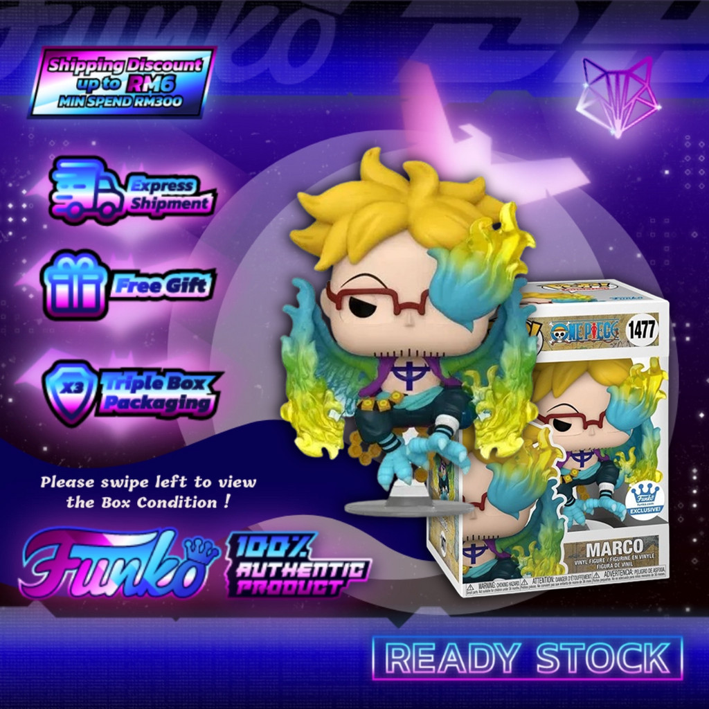 🦊[ 𝐑𝐄𝐀𝐃𝐘 𝐒𝐓𝐎𝐂𝐊 ]🦊 𝐅𝐔𝐍𝐊𝐎 𝐏𝐎𝐏 ! Anime: One Piece - Marco Funko Shop ...