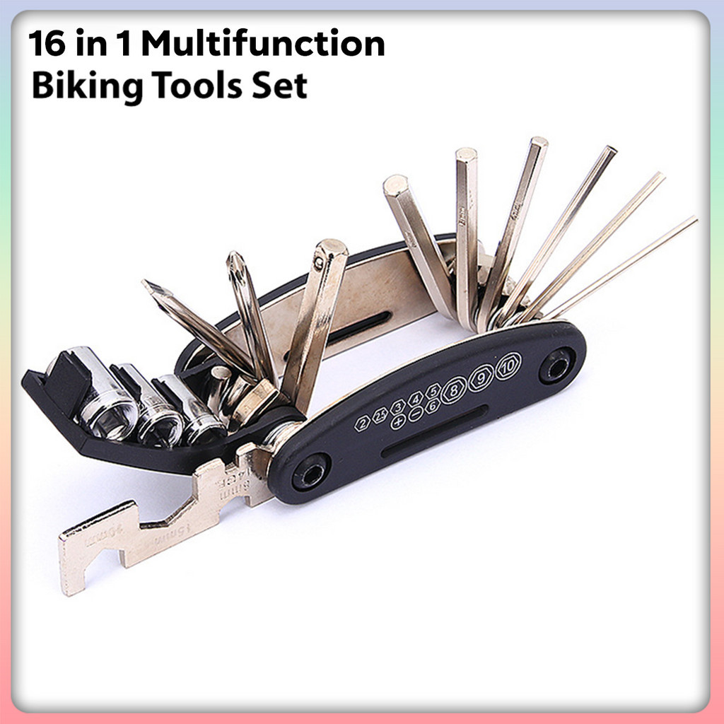 RBW- 16 in 1 Bicycle Tool Set Mountain Bike Repair Bicycle Multi Repair ...