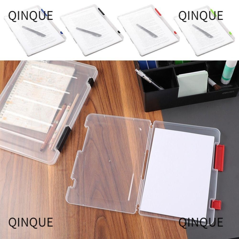 QQIN File Organizer High Quality Transparent Plastic File Box | Shopee ...