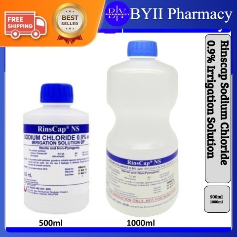 RinsCap Normal Saline Sodium Chloride Irrigation Solution (500ml/1000ml ...