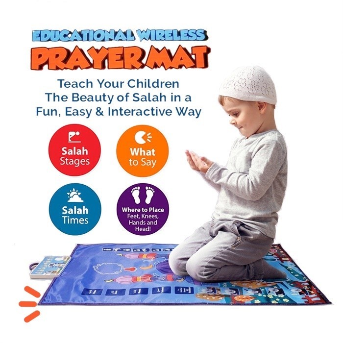 E-SEJADAH-Islamic Mat Interactive Prayer Rug for Muslim Children Kids ...