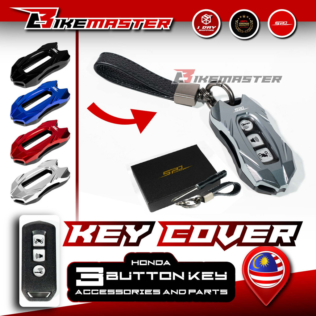 HONDA Key Cover I 3 BUTTON SPD Racing (CNC Alloy) for ADV 160, VARIO ...