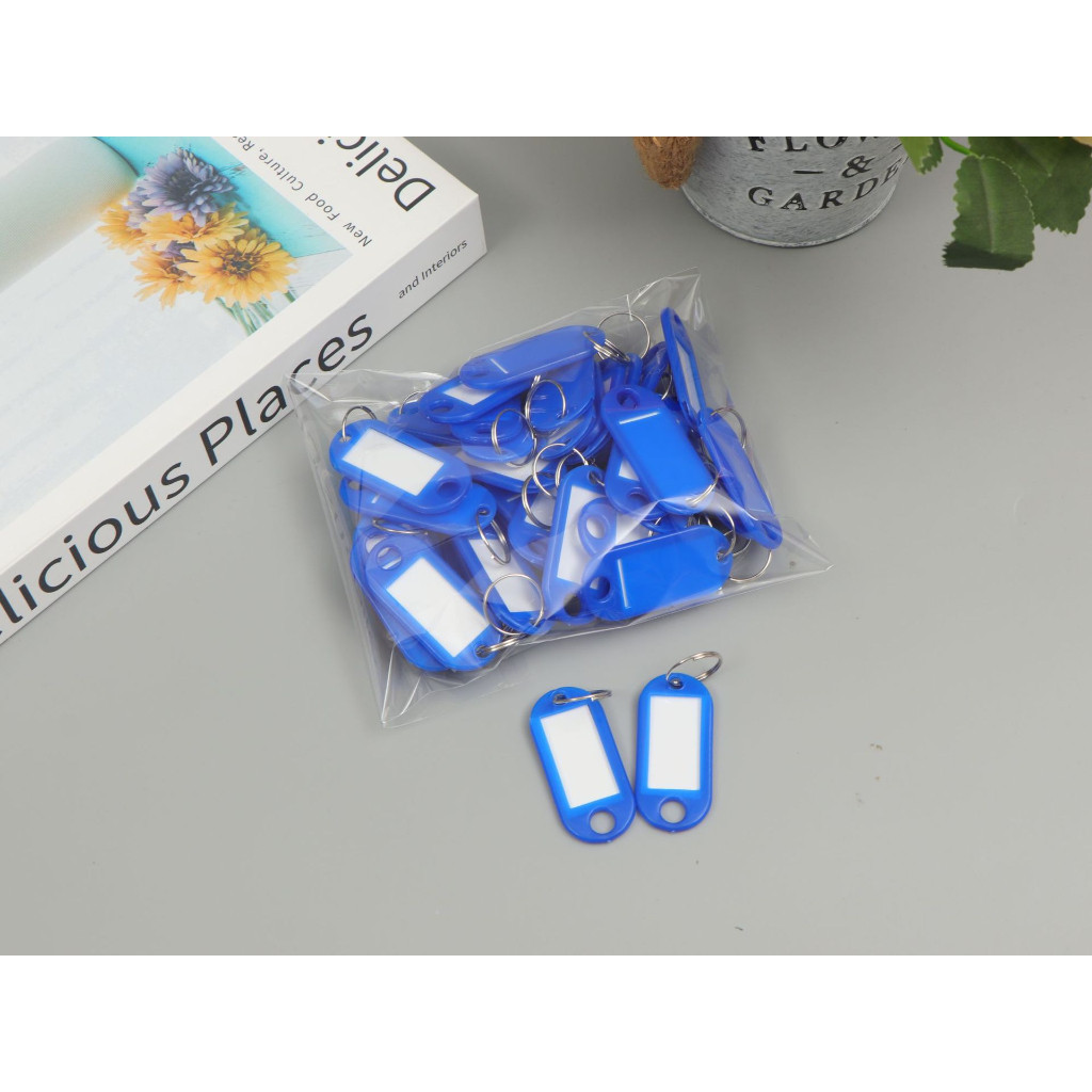 Multipurpose Key Chain Tag 1pc Color Ring Tag Segment Keychain Rantai ...