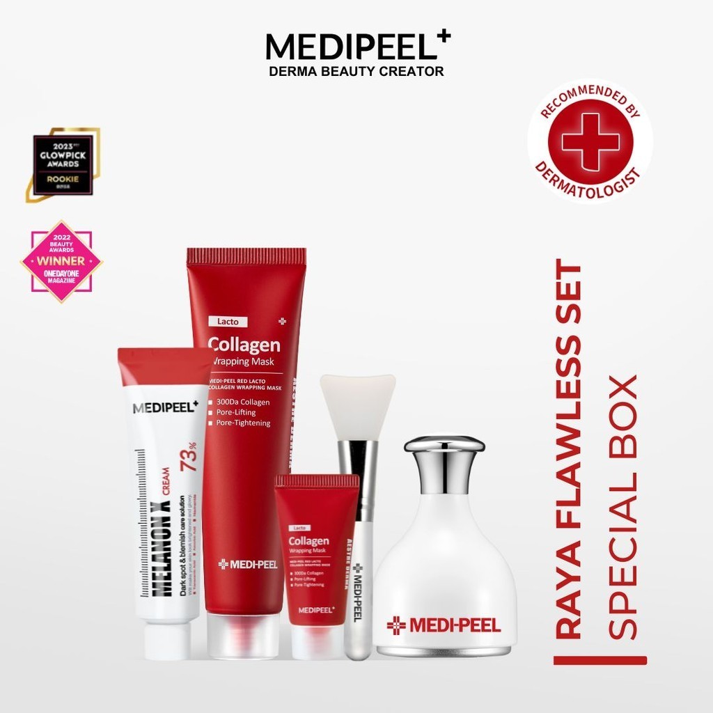 Medipeel Glow Skin Care Set (Melanon X Cream + Glass Skin Wrapping Mask ...