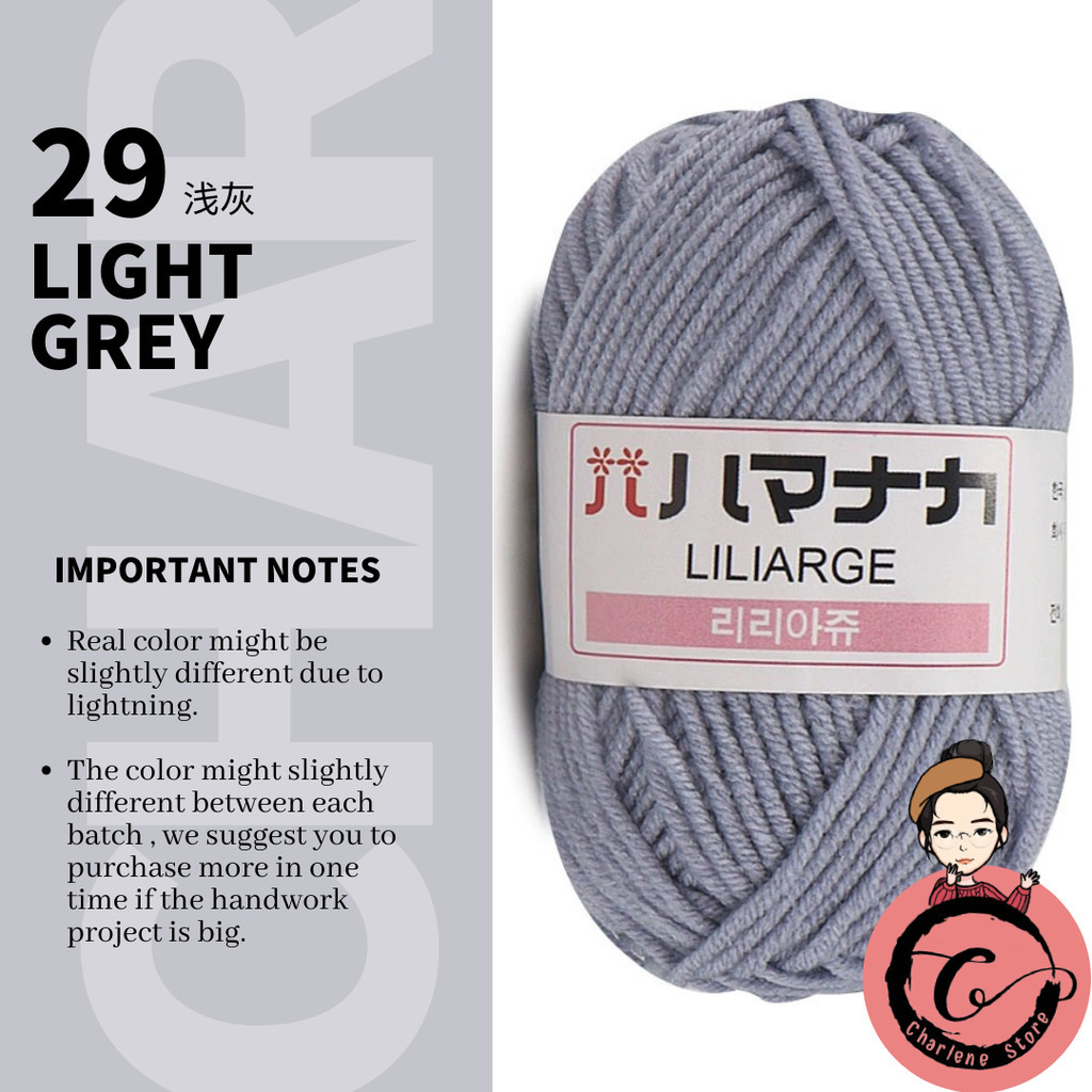 Ready Stock 1-45 Korean Cotton Thread 25G Yarn 4PLY Yarn Benang Kait ...