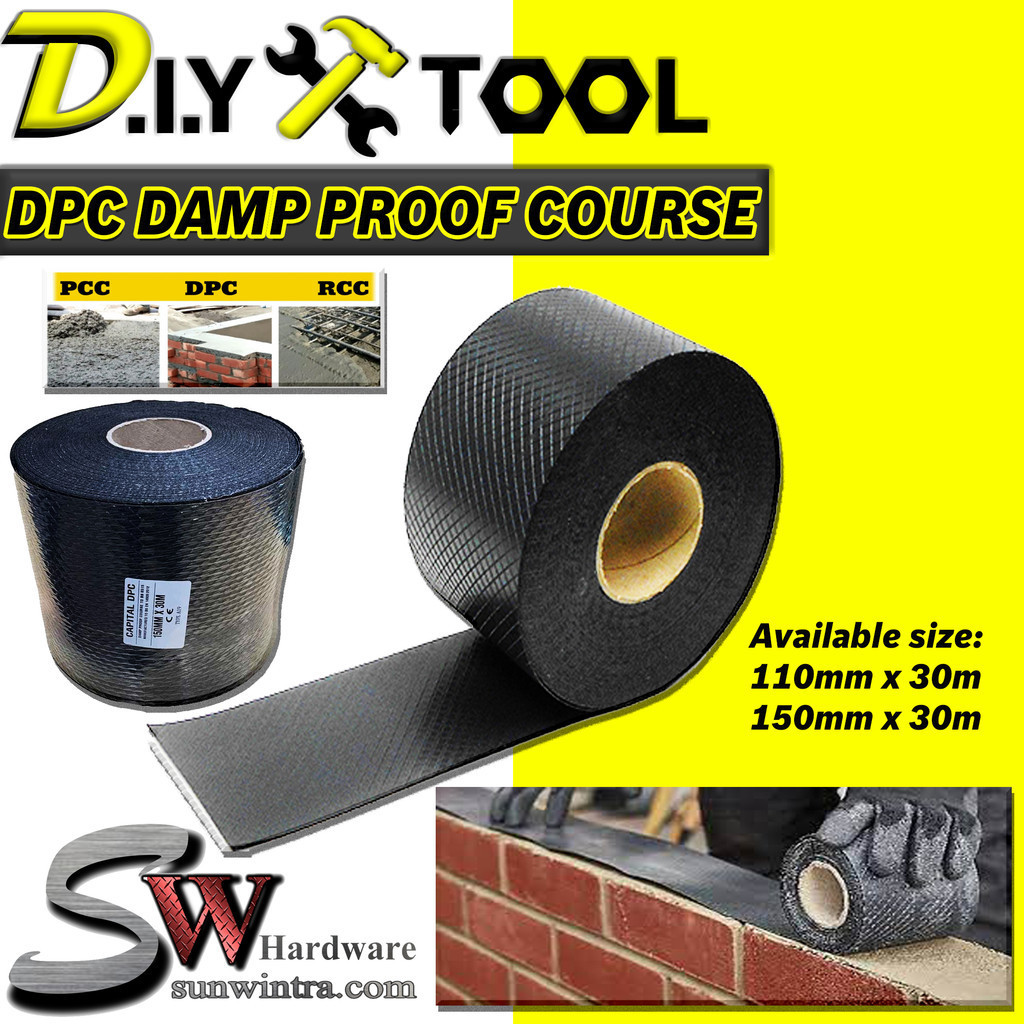 SW HARDWARE Damp Proof Course DPC Bricklaying Conceal Flash Ikatan Batu ...