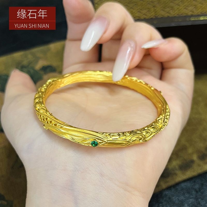 Ancient method of gold Nezha Qiankun Circle Bracelet 999 foot gold ...
