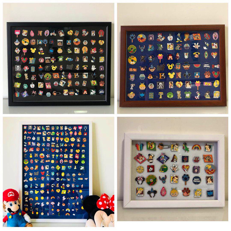 Badge Popmart Commemorative Badge Display Frame Solid Wood Medal ...