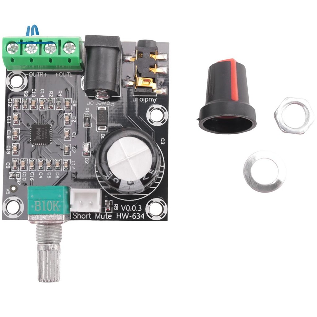 PAM8610 Dual Channel DC 12V HD Pure Digital Audio Stereo Amplifier ...