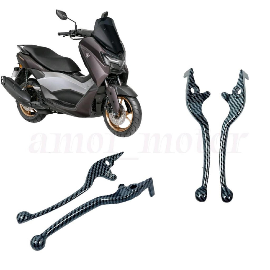NMAX V1 V2 BRAKE LEVER SET CARBON BRAKE LEVER LEFT RIGHT KIRI KANAN ...