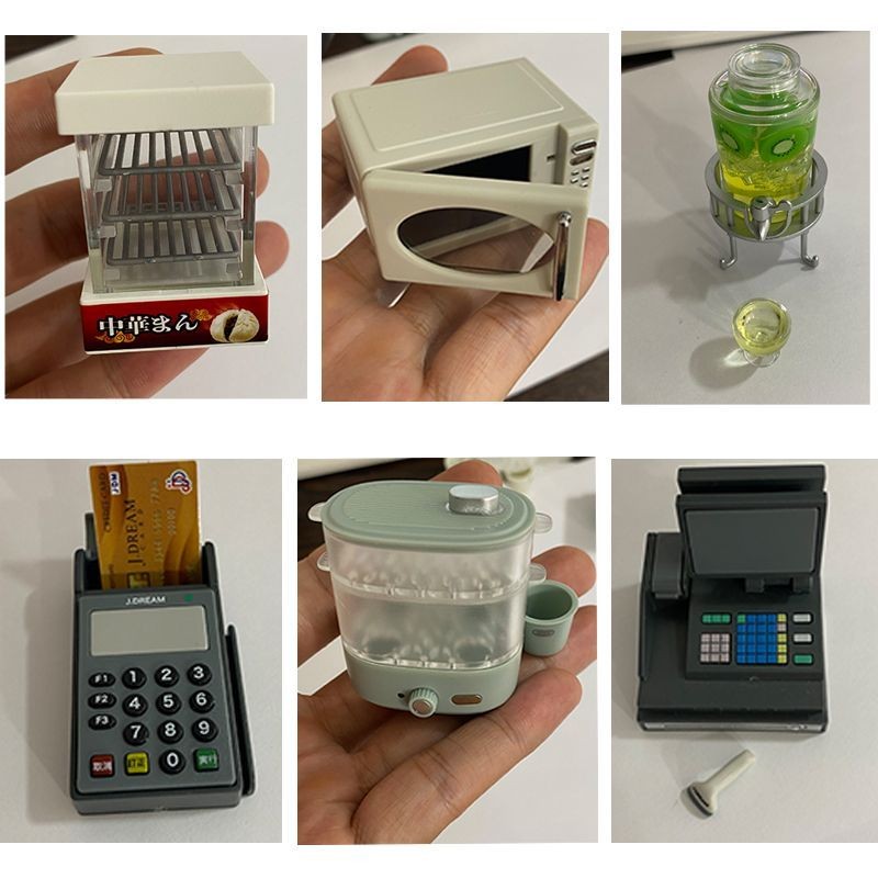 Miniature Food Toys Scene DIY Scanner Card Swiper Fruit Wine Barrel ...