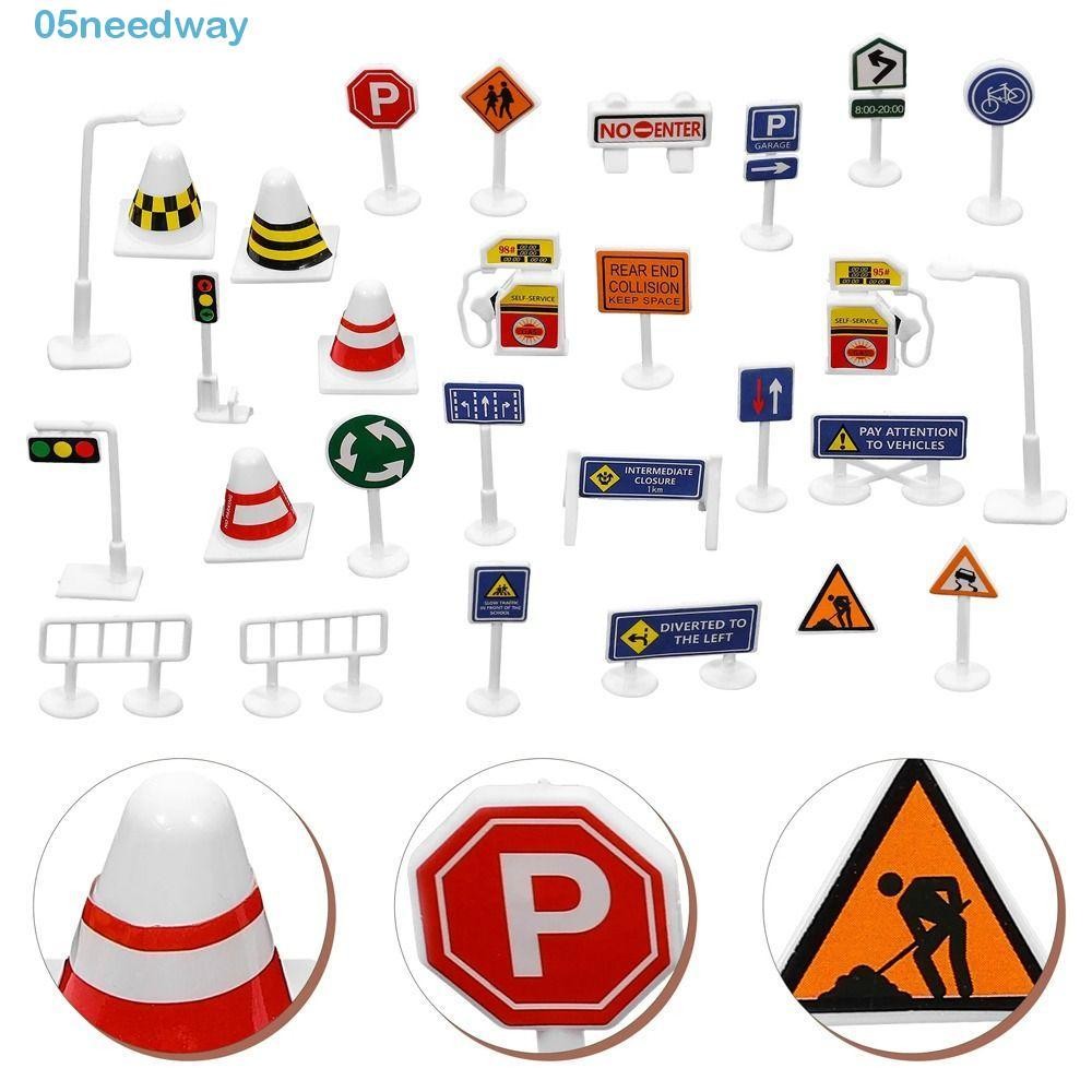 NEEDWAY Traffic Sign Models, Parking Lot Roadmap Traffic Barrier Signs ...