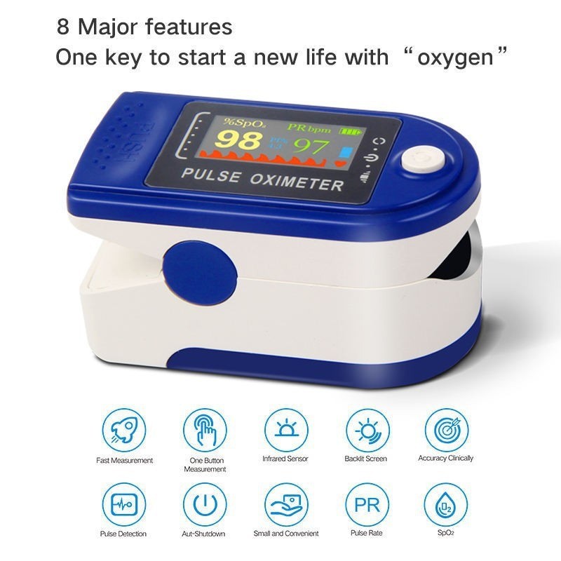 Finger clip blood oxygen meter Household pulse oximetry monitoring ...