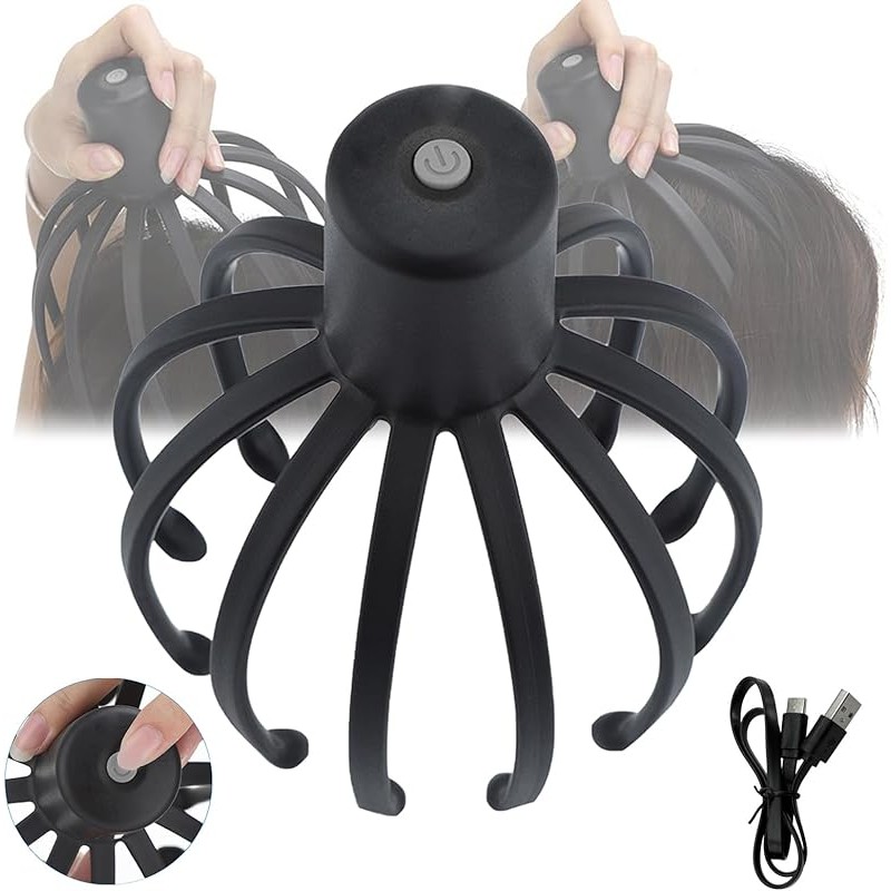 2025 New Octopus Head Massager Scalp, Electric Scalp Massager with ...