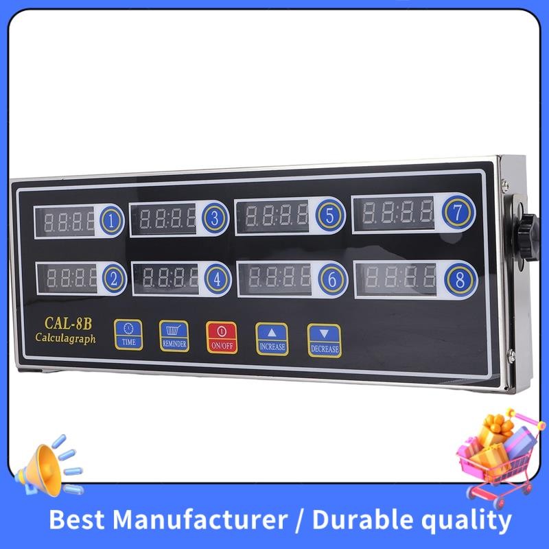 【NEW】CAL-8B Portable Calculagraph, 8 Channel Digital Timer, Kitchen ...