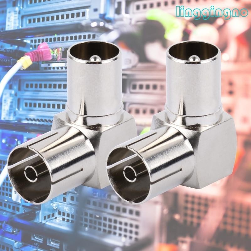 RR RF Coaxial Right Angled Aerial Cable Connector RF Coaxial F Female ...