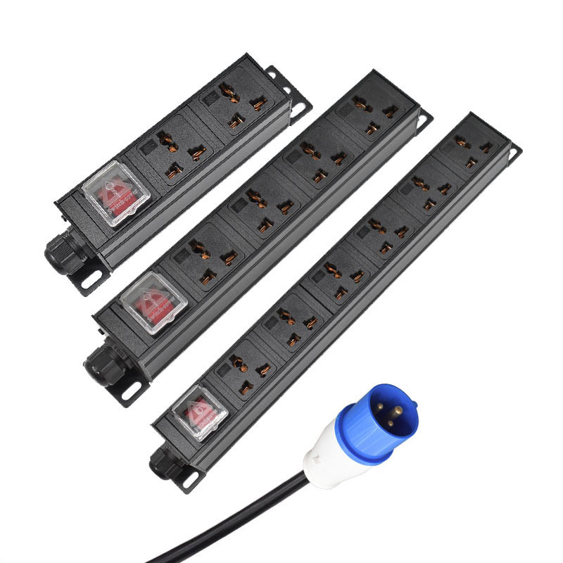 32A Industrial PLUG PDU Power Distribution Unit 2 & 18 Ways 3 pin Universal Socket Power Strip ...
