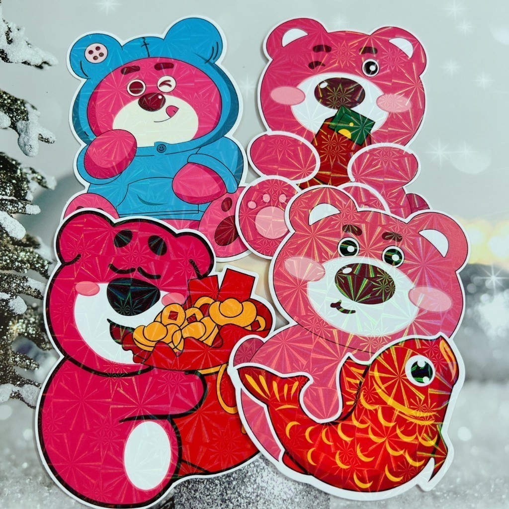 Chibi strawberry bear red envelopes in many designs, chipi 2024 red ...