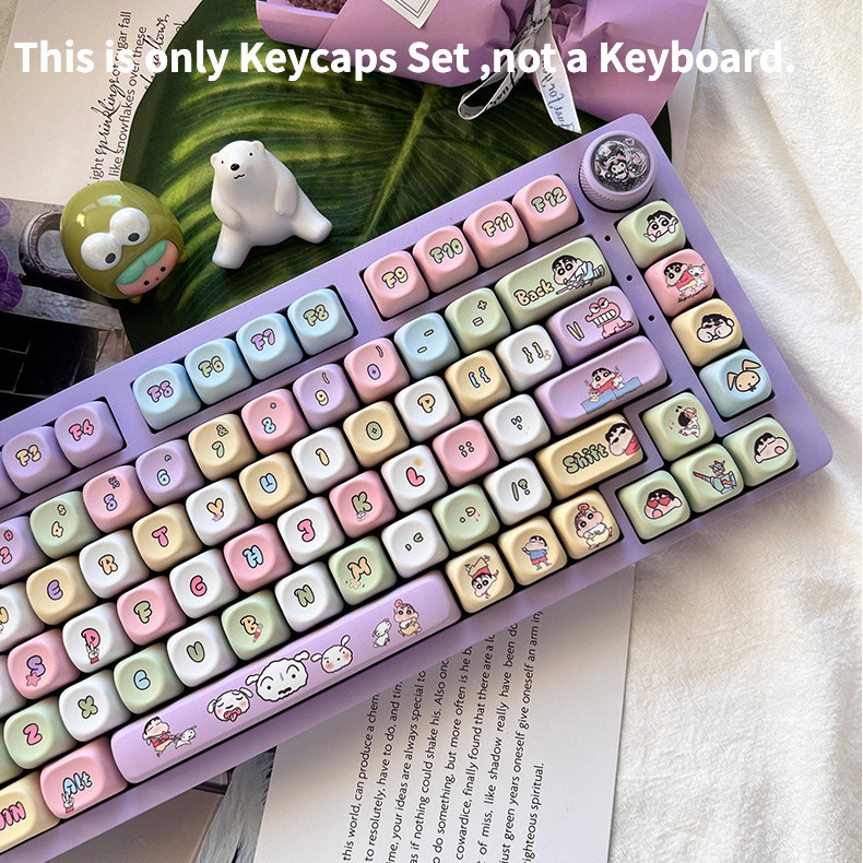 Crayon Shinchan MOA Height Cute Cartoon Keycap Mechanical and Adapts ...