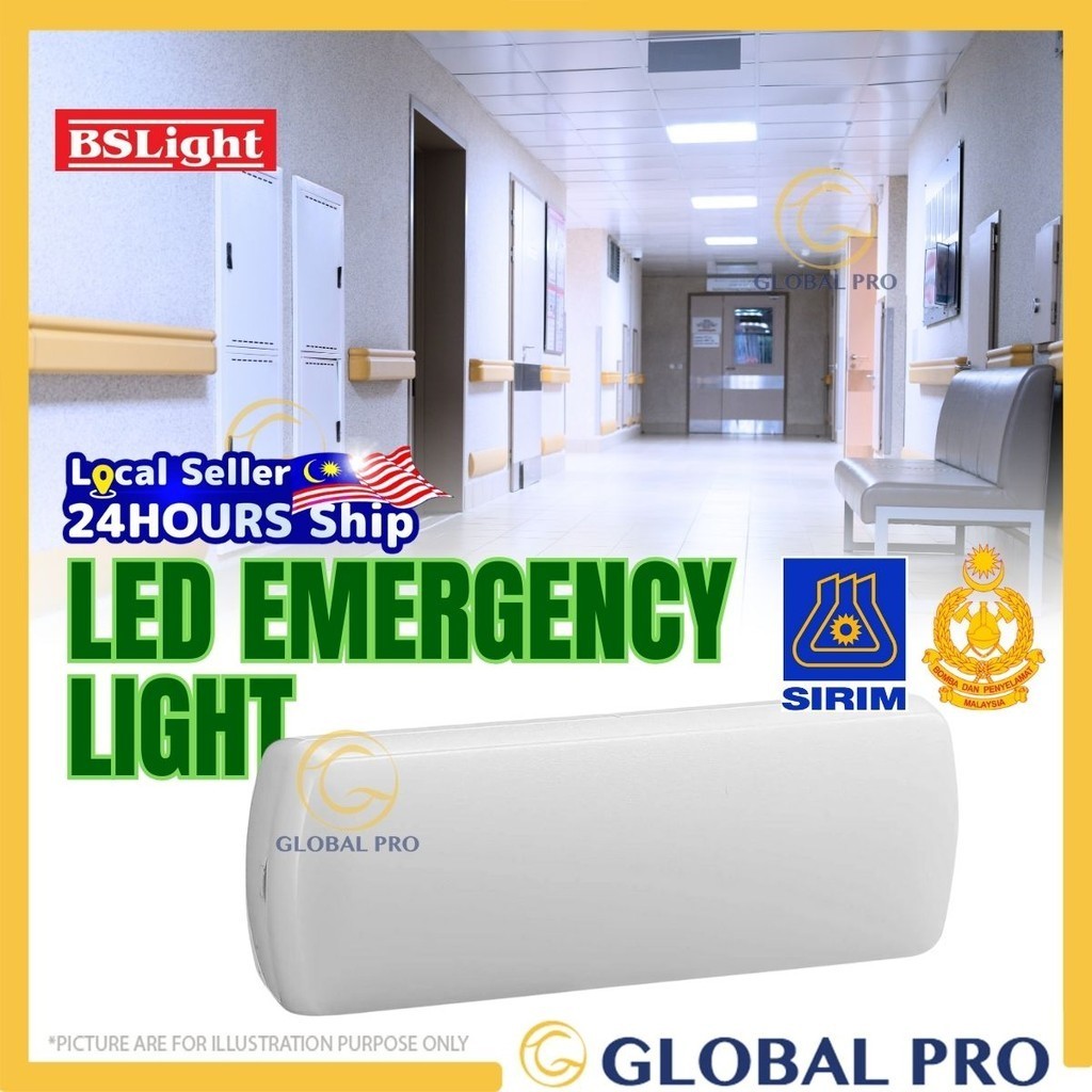 BSLIGHT Surface OR Recessed Type LED Emergency Light with Sirim & Bomba ...