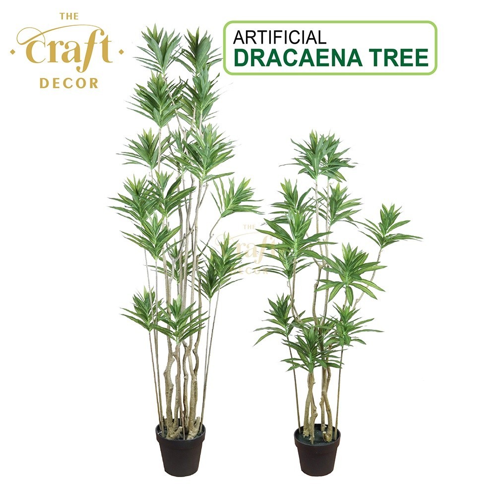 The Craft Decor 140cm-180cm Artificial Dracaena Tree With Pot | Pokok ...