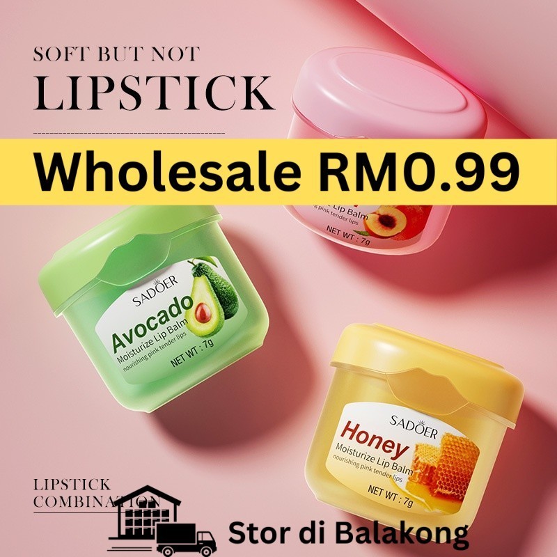 G9 Stor Pelembap Bibir Anti Retak - PIC, AVOKADO, MADU, STRAWBERI ...