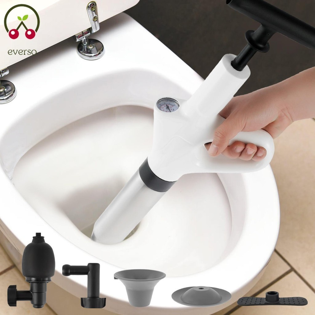 Toilet Plunger Kit High Pressure Toilet Air Drain Plunger Stainless ...