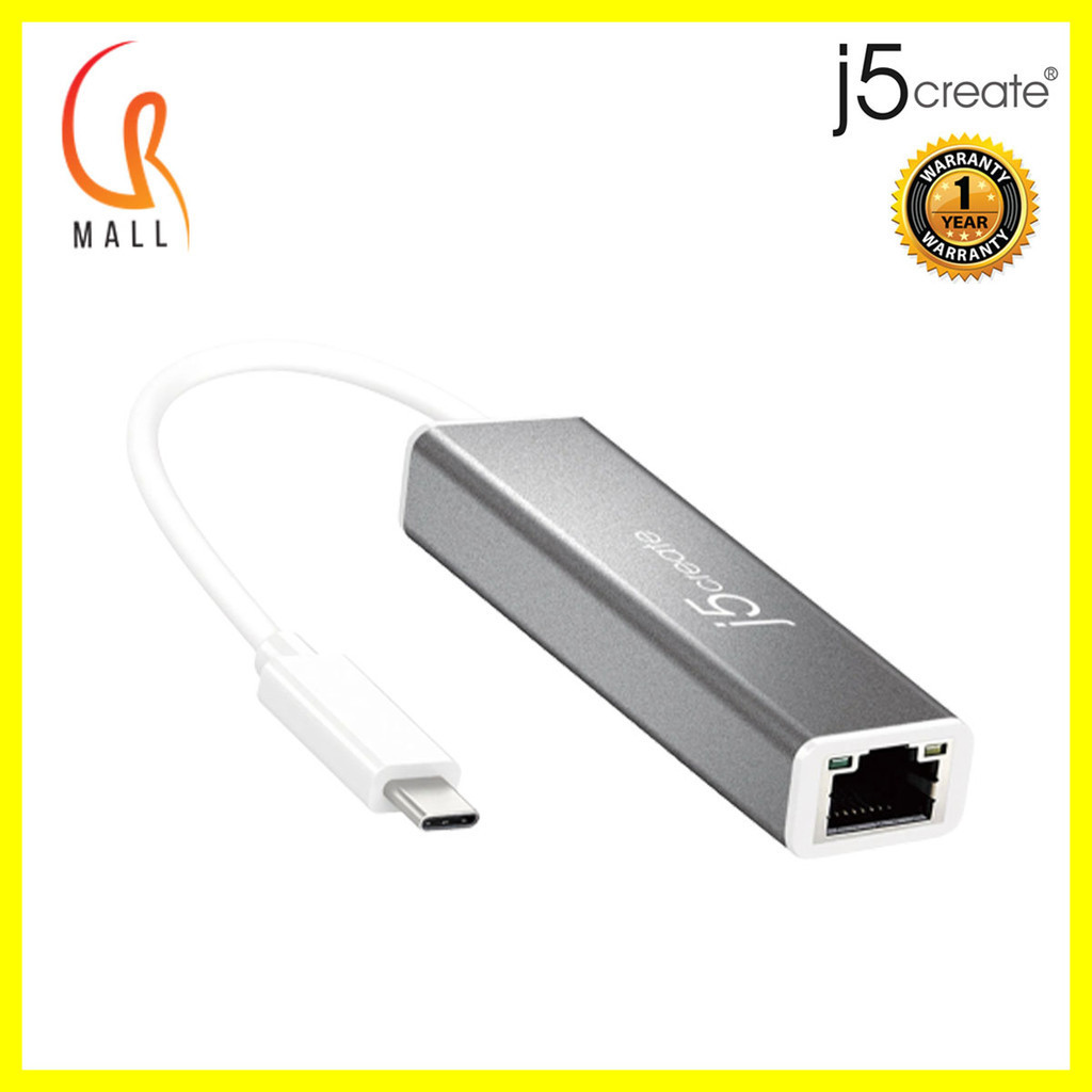 J5 CREATE JCE133G USB-C TO GIGABIT ETHERNET ADAPTER CABLE | Shopee Malaysia
