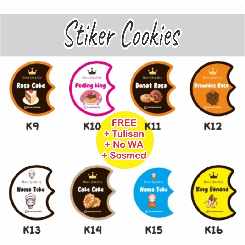 Cookies STICKER CHOCOLATE JAR KUKER STICKER RAMADHAN DRY CAKES EID UL ...