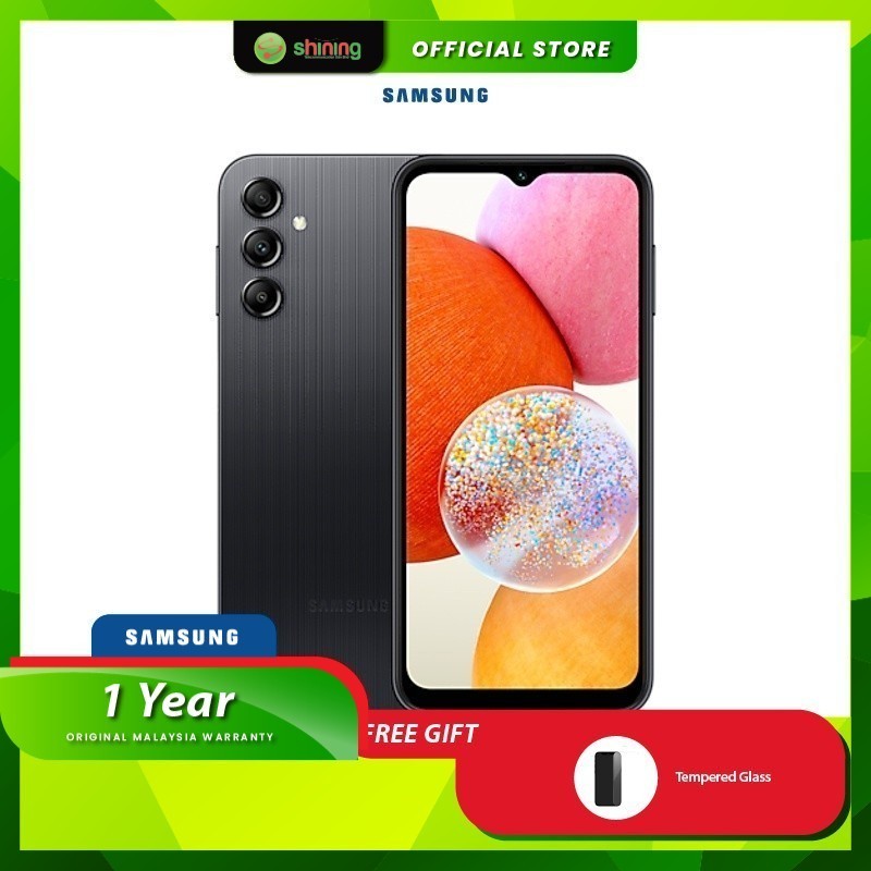 Samsung Galaxy A14 (SM-A145F/DSN)(6GB RAM 128GB ROM)(Black) | Shopee ...