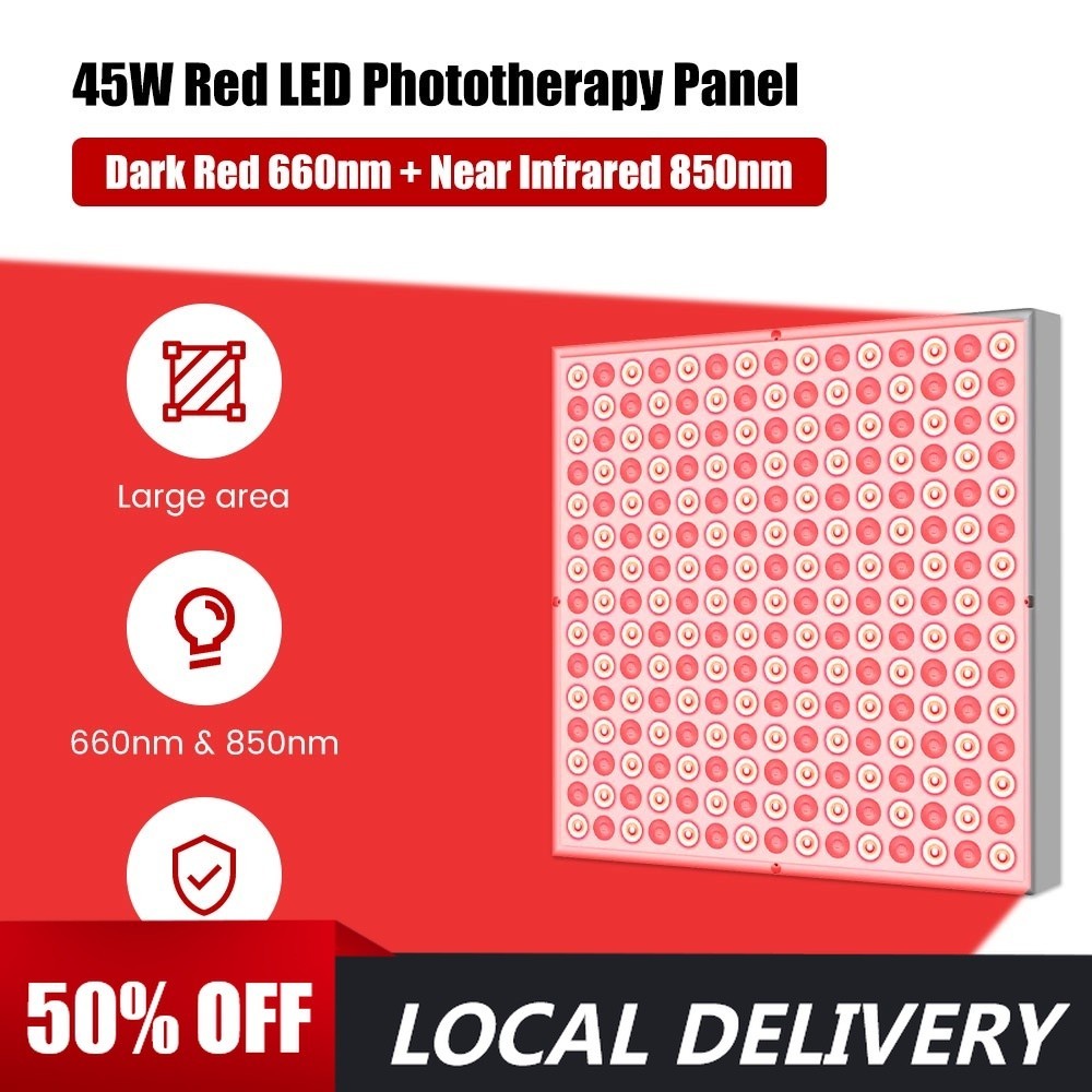 Red LED Light Therapy Panel 660nm Red 850nm Near Infrared Light Therapy ...